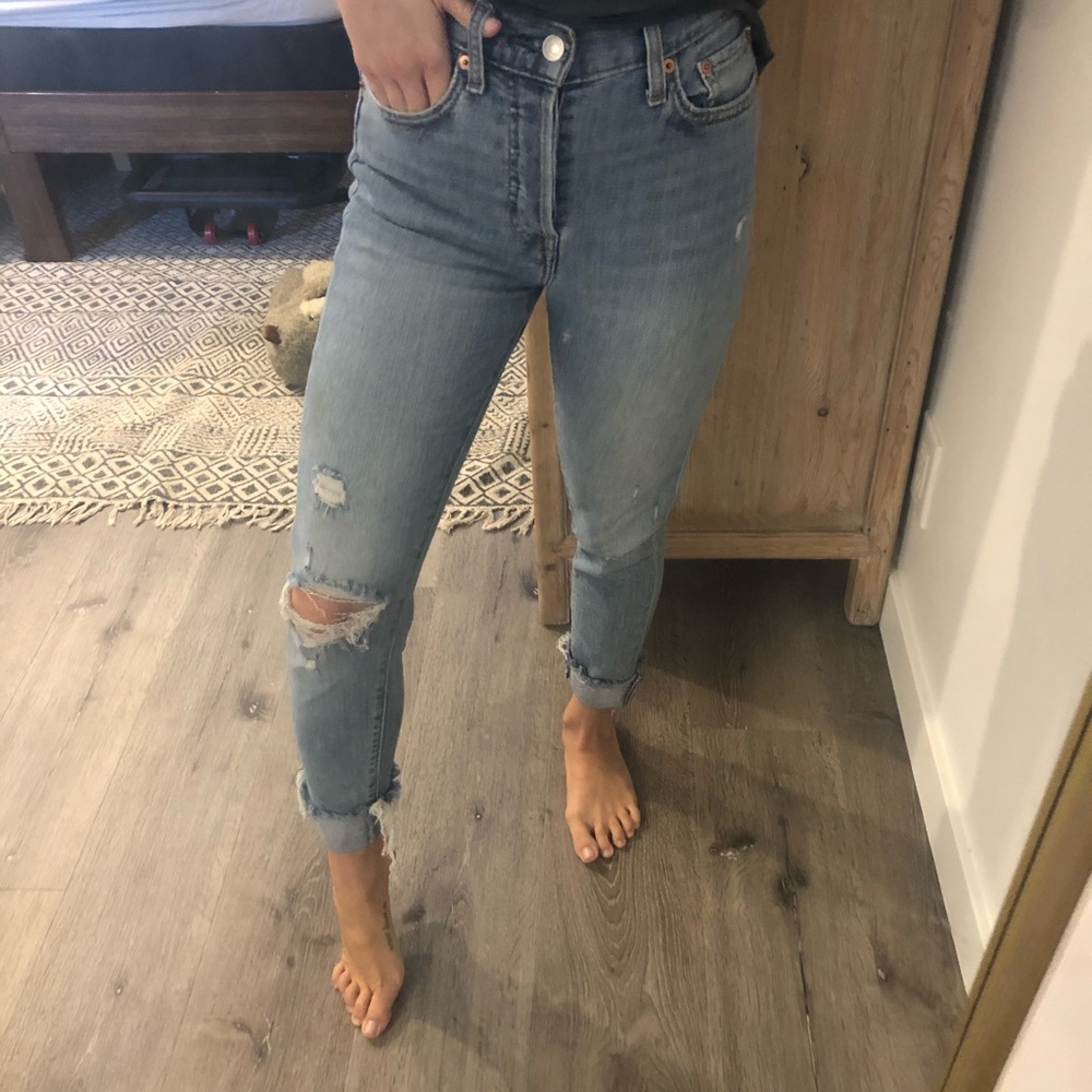 Levi Skinny Wedgie Light Blue Jeans Gem